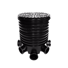 450mm Inspection Chamber - Complete (2 risers and round cover ...