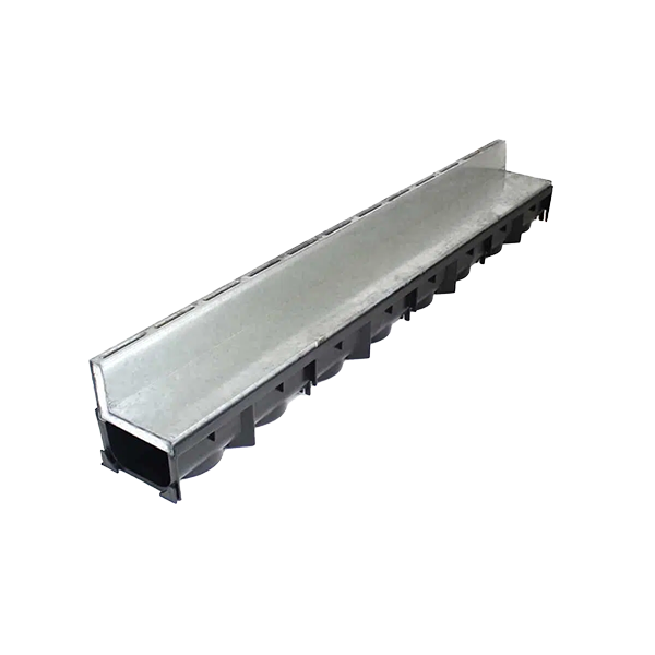 B125 Slot Channel Drain With Galvanised Steel Grate - 1m – Cotterill Civils