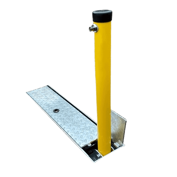 Stealth Parking Post (Galvanised and Yellow) – Cotterill Civils
