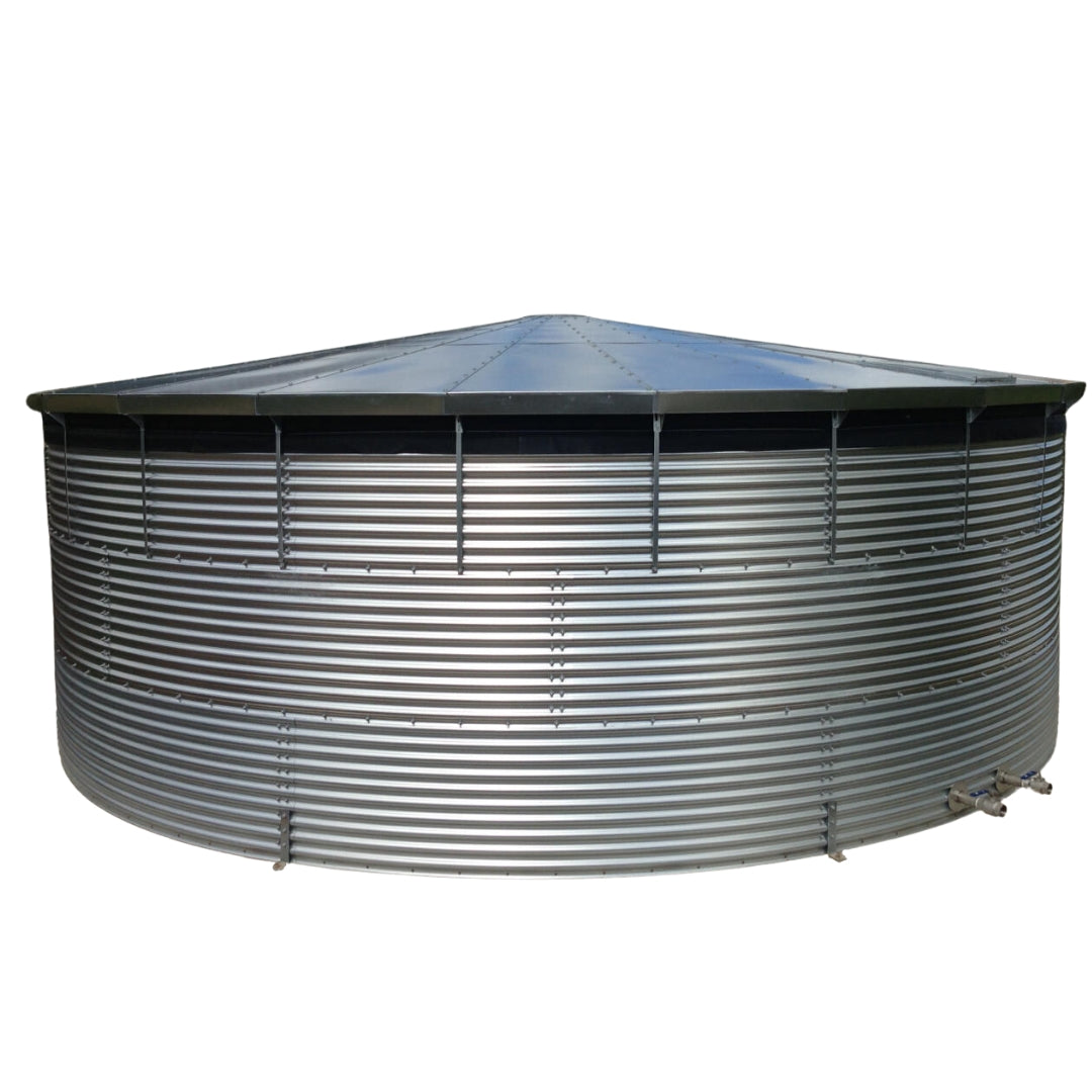 16,000 litre Galvanised Steel Water Tank – Cotterill Civils