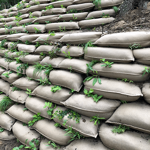 Concrete Bag Retaining Wall Culvert Envirolok Vegetated Bag System