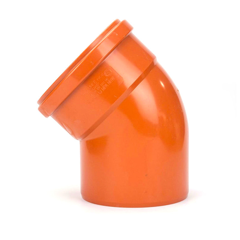 160mm Single Socket Bend 45 degree – Cotterill Civils